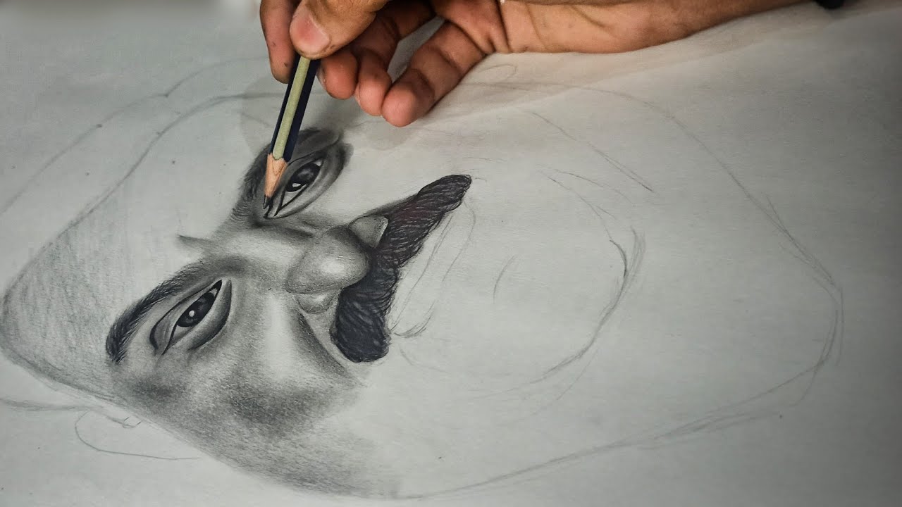 Drawing Gautam Adani (part 3) - YouTube