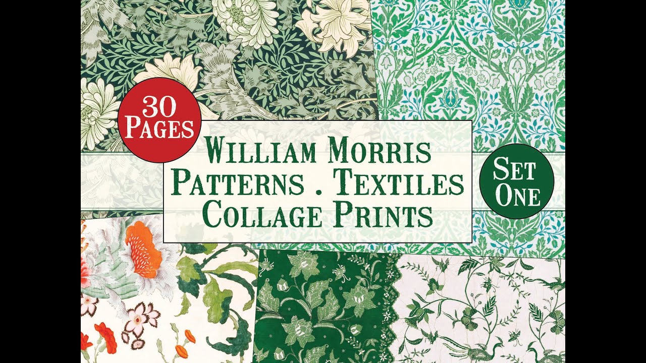 New Listing!! l Morris, Pattern & Textiles and Collage Prints Set One ...