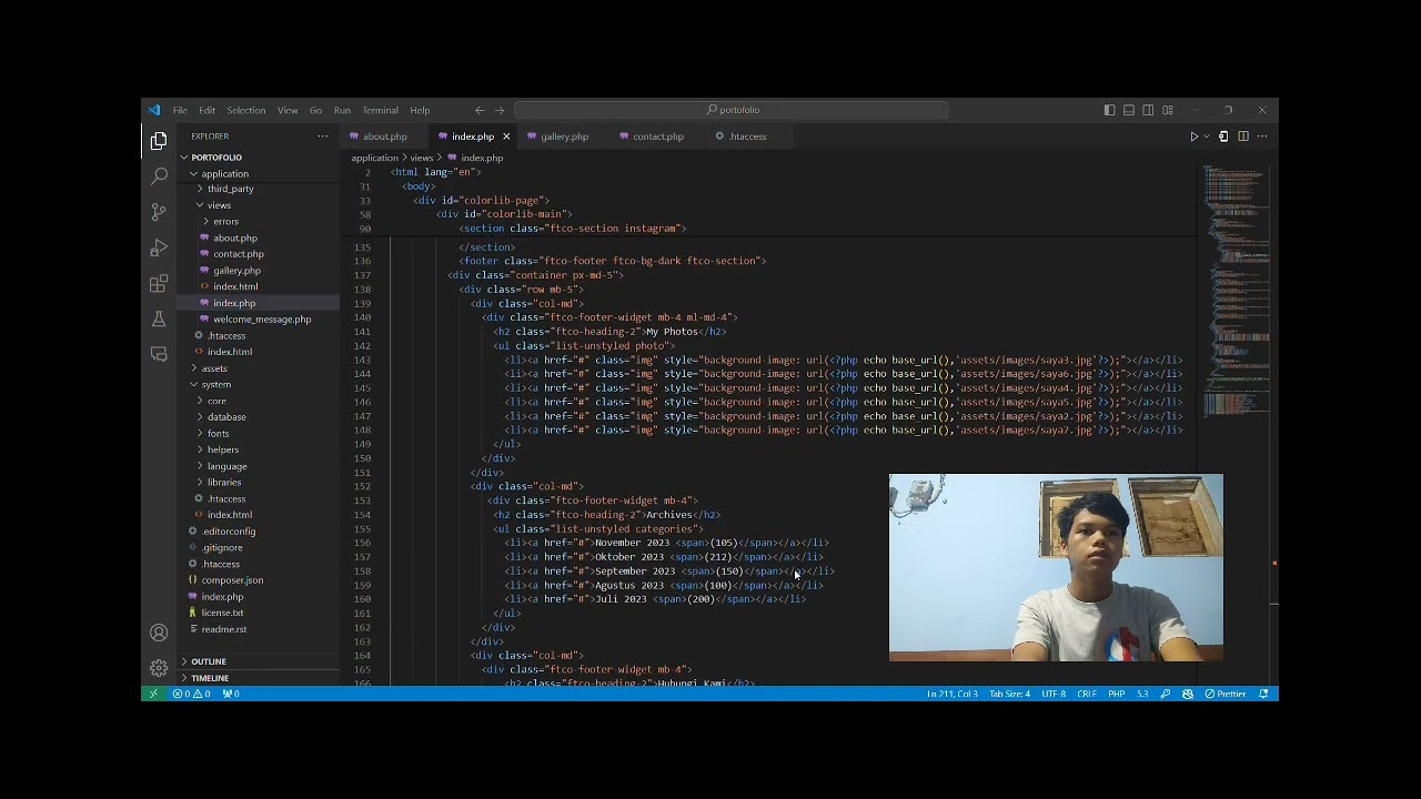 Project UAS Web Programming -SURIPTO (STI202102425) - YouTube