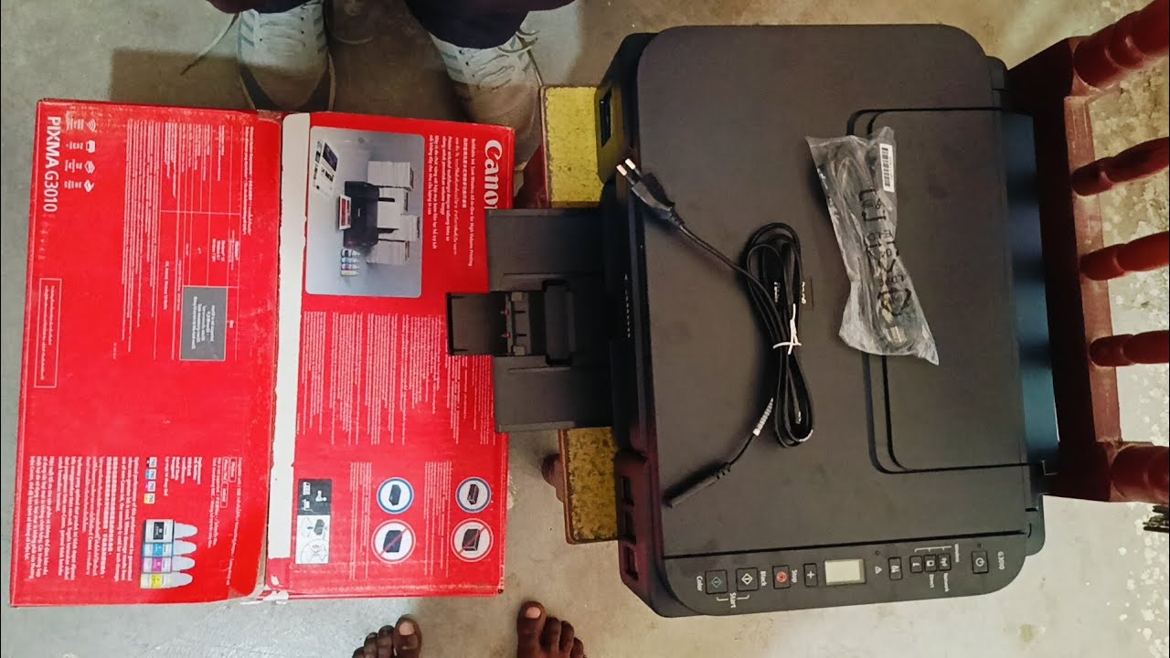 canon g 3010 printer unboxing - YouTube