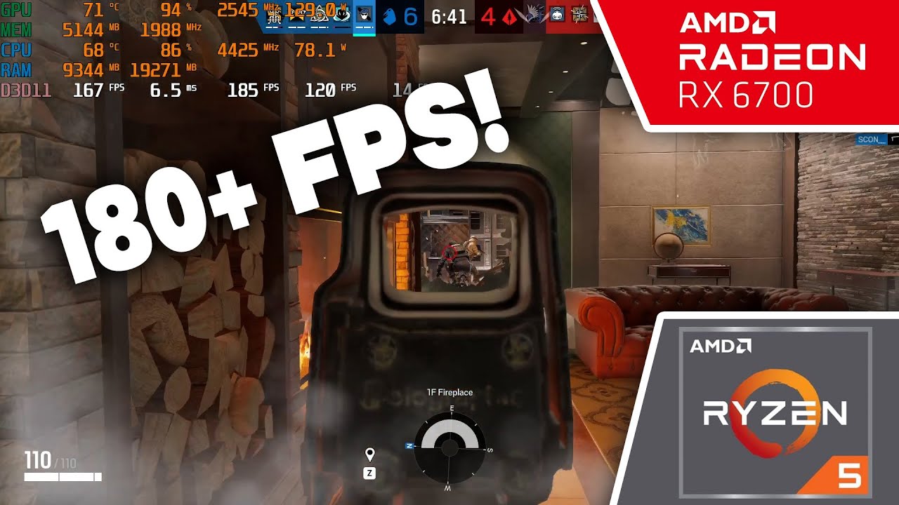 Rainbow Six Siege | Ryzen 5 5600 & RX 6700 | Highest settings - YouTube