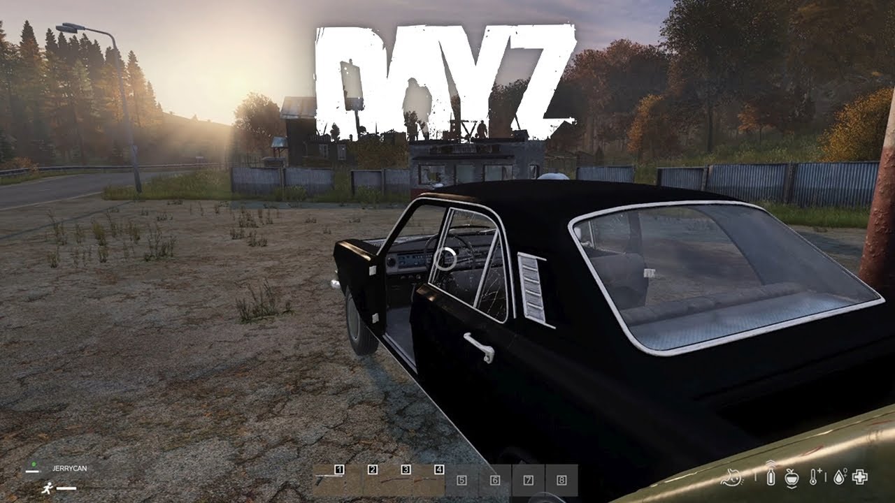 DRIVING A JUNKYARD CAR ON OFFICIAL HARDCORE DAYZ - YouTube