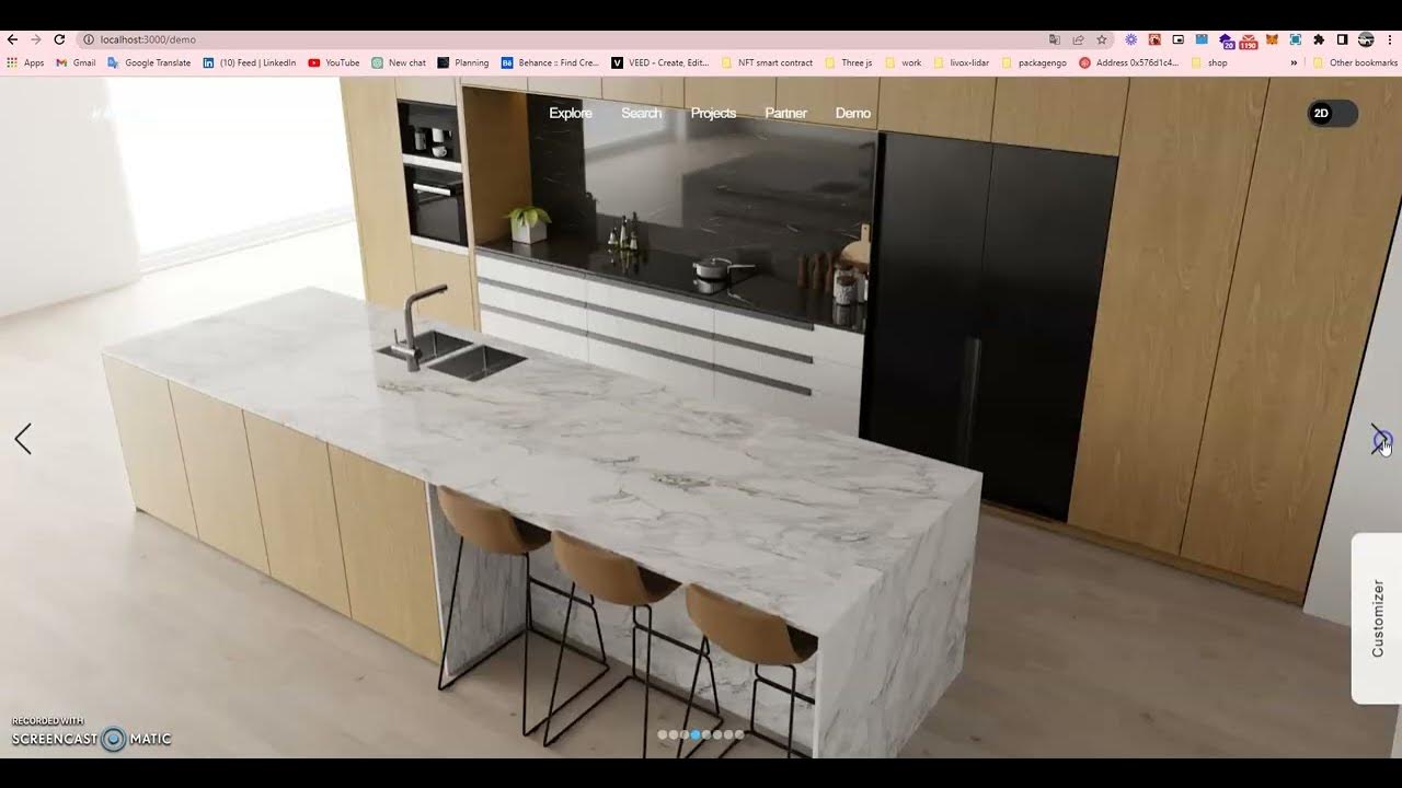 3d configuration homebuilding using threejs , webgl - YouTube