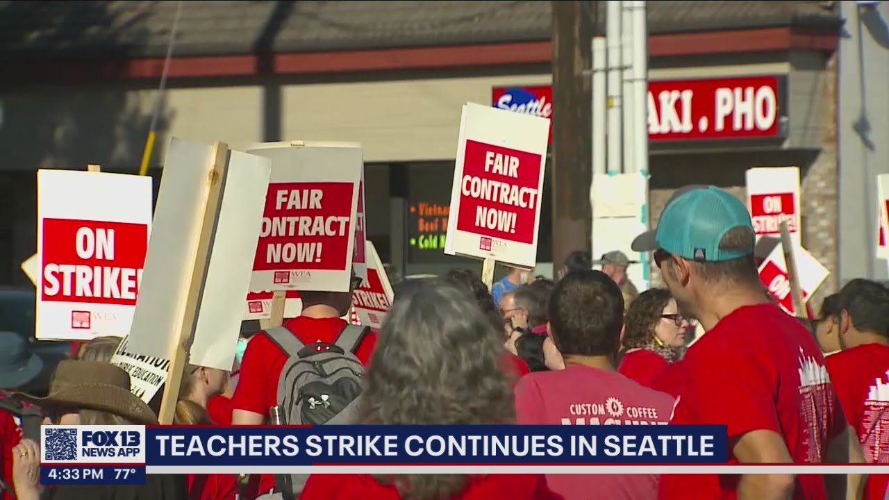 Teacher strike continues in Seattle | FOX 13 Seattle - YouTube