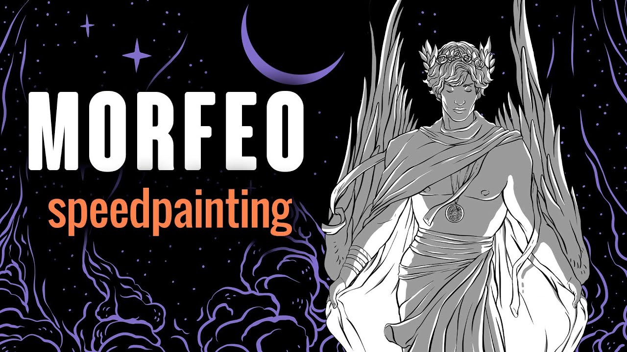SPEEDPAINTING: Morfeo de la mitología griega. - YouTube