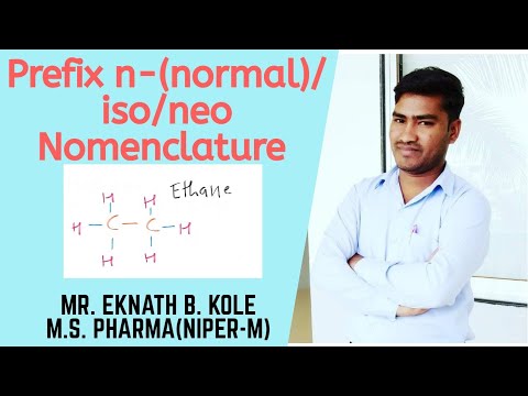 Prefix n-(normal)/iso/neo Nomenclature - YouTube