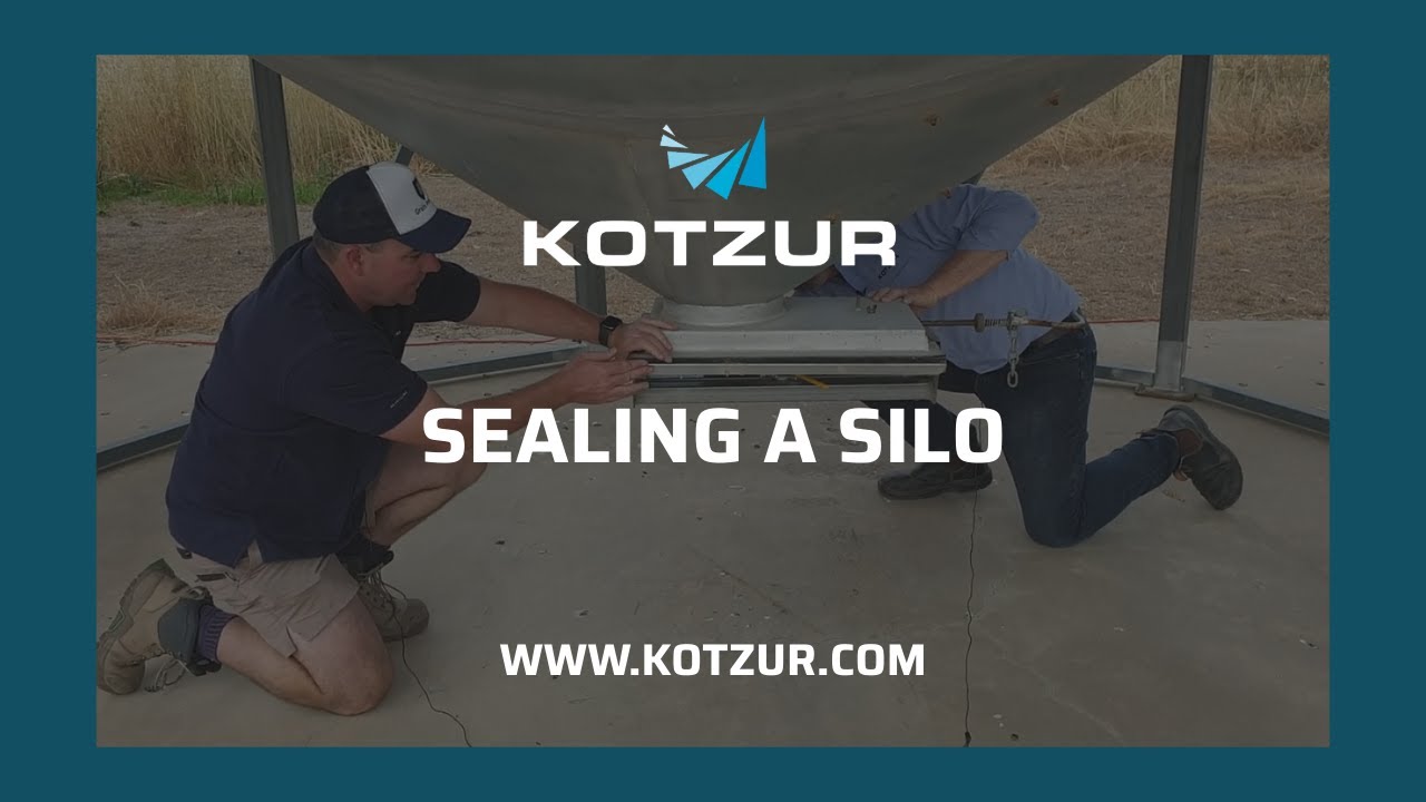 Sealing a silo for fumigation - YouTube