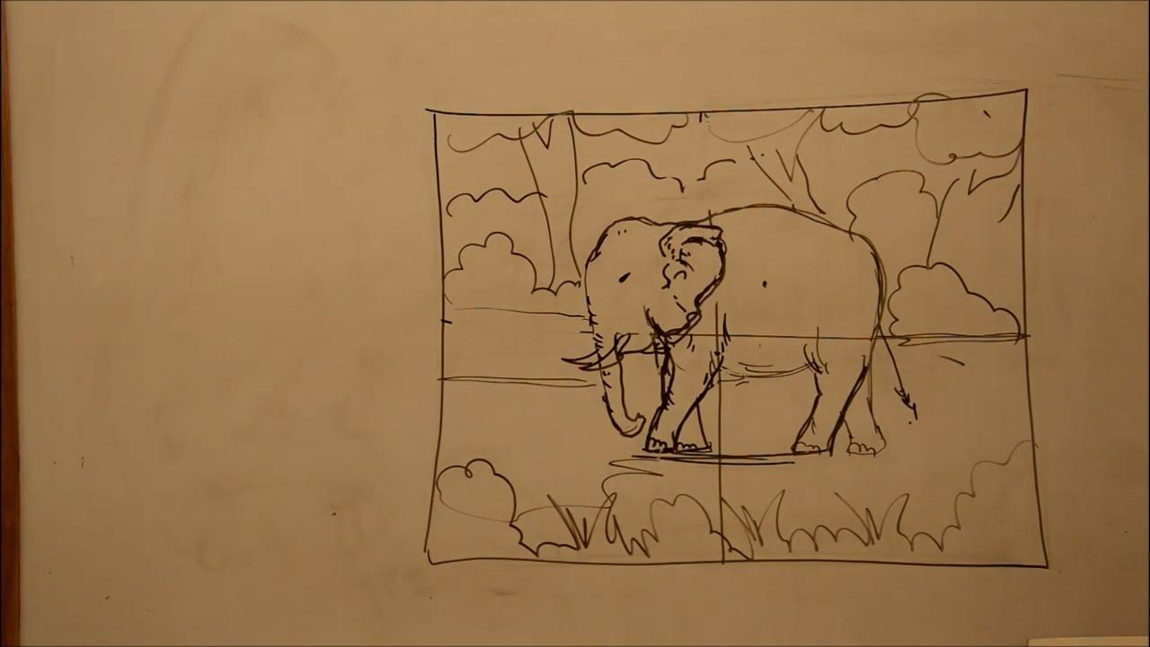 How to Draw Elephant step by step - YouTube