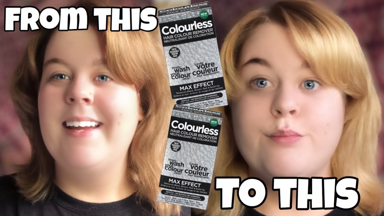 BROWN TO BLONDE ~ COLOURLESS HAIR COLOUR REMOVER MAX EFFECT ~ REVIEW ...