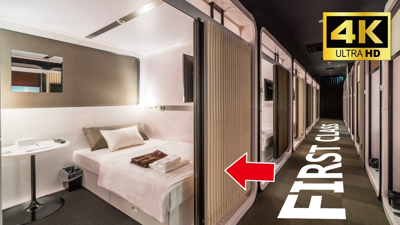 Stay in first class at the finest capsule hotels😊 - YouTube