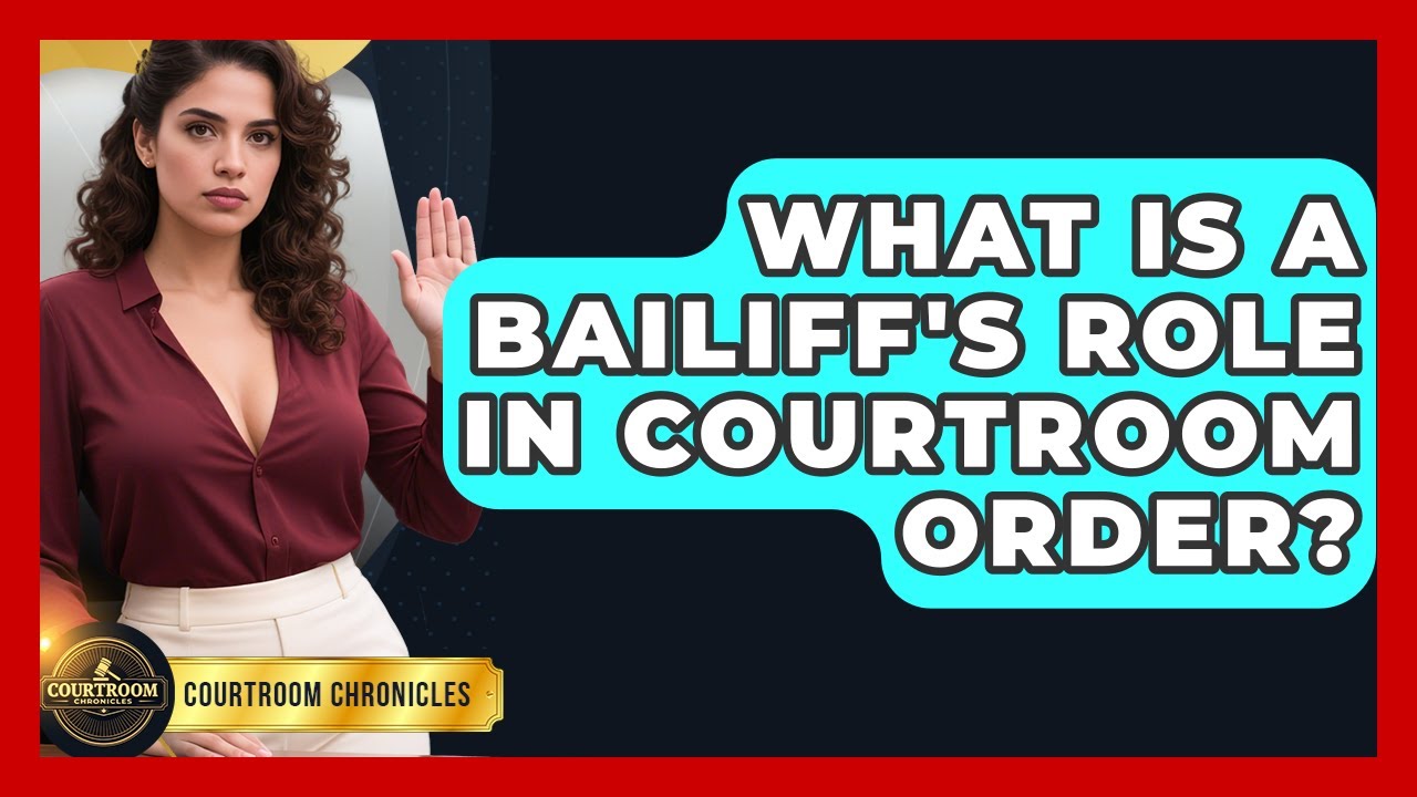 What Is A Bailiff's Role In Courtroom Order? - Courtroom Chronicles ...