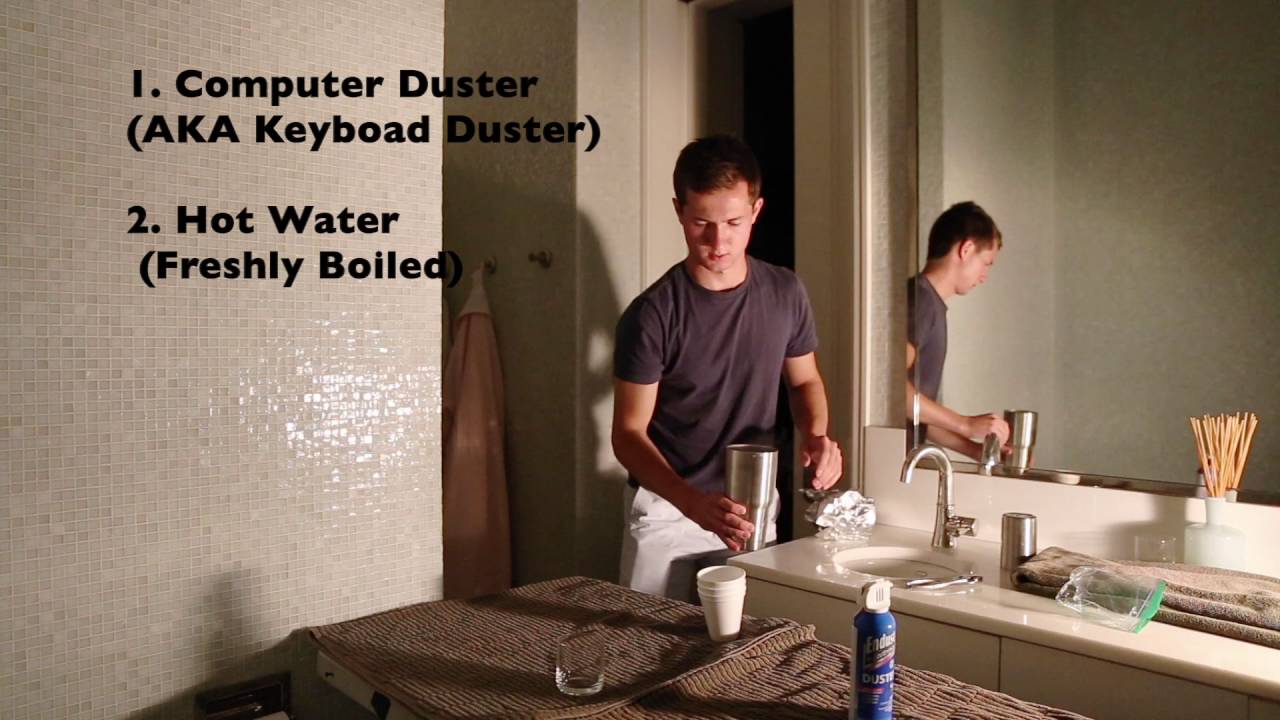 Keyboard Duster and Hot Water Explosion - YouTube