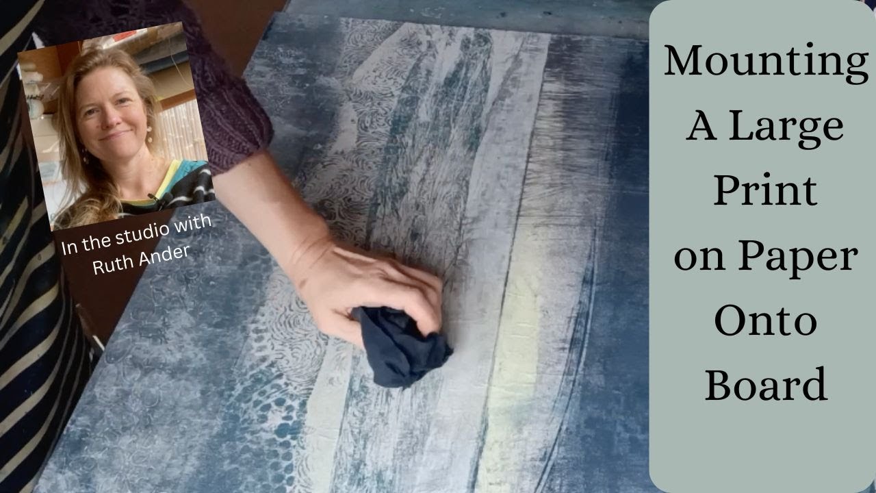 Mounting a Print onto Board (no need for a glass frame!) - YouTube