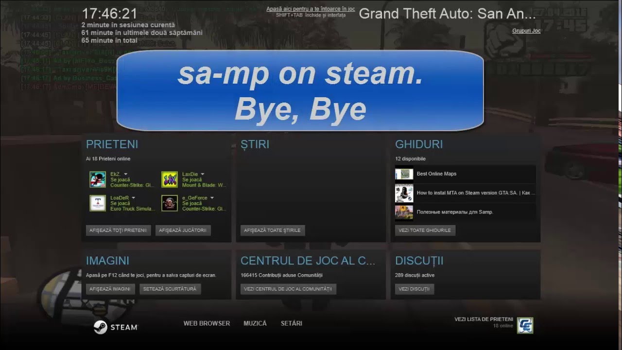 Instalare sa-mp pe steam - YouTube