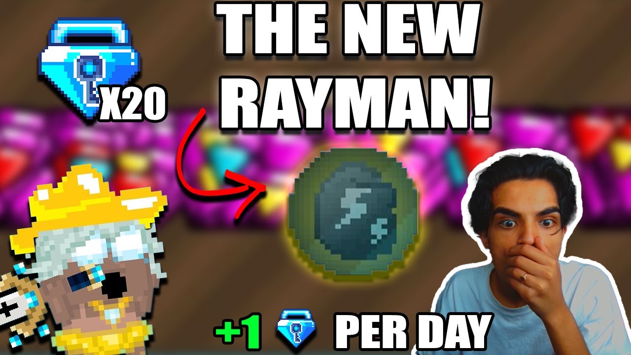 [x𝟏𝟎 𝗚𝗲𝗺𝘀 + 𝟭 𝗛𝗜𝗧] NEW RAYMAN... | Growtopia - YouTube