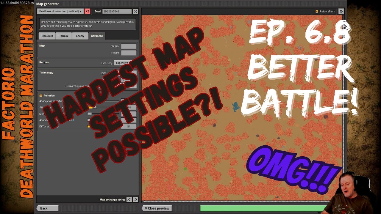 Factorio Deathworld Marathon Extreme Desert Map Ep 6.8 - YouTube