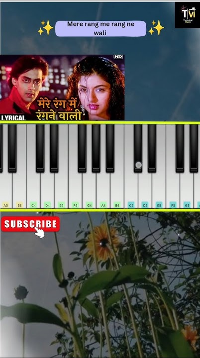 Mere Rang Mein Rangne Wali - Piano Tutorial - YouTube