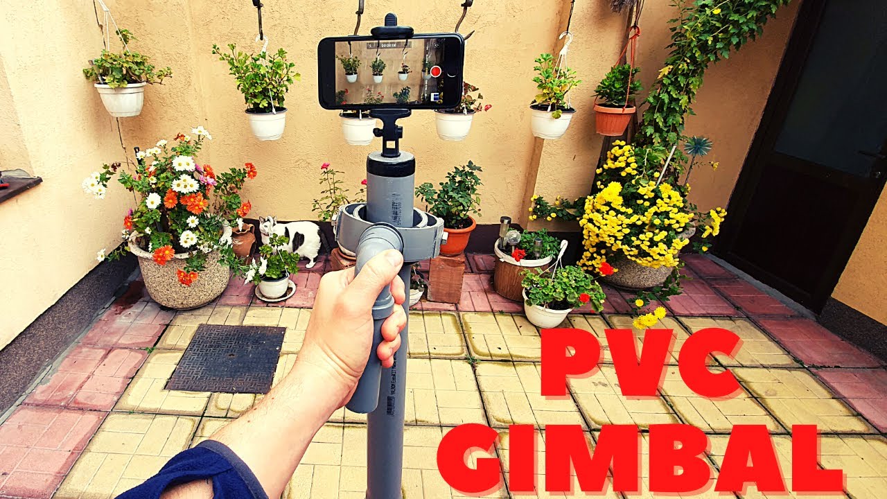 Make Pro Videos with Home Made Gimbal | 6$ PVC and Iphone 8 - YouTube
