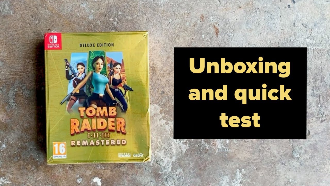 Tomb Raider I–III Remastered Deluxe Edition (PAL version) Unboxing for ...