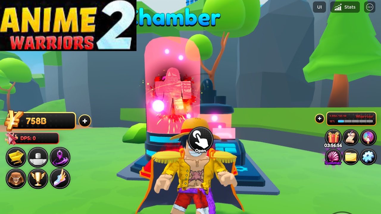The FASTEST WAY TO GET YOUR EXP UP IN THE CHAMBER IN Anime Warriors 2 ...