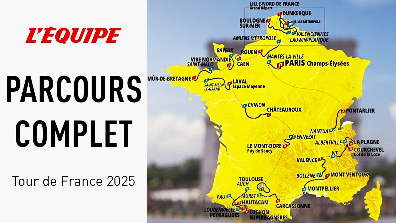🚨Tour de France 2025 - Découvrez le parcours officiel de la 112e ...