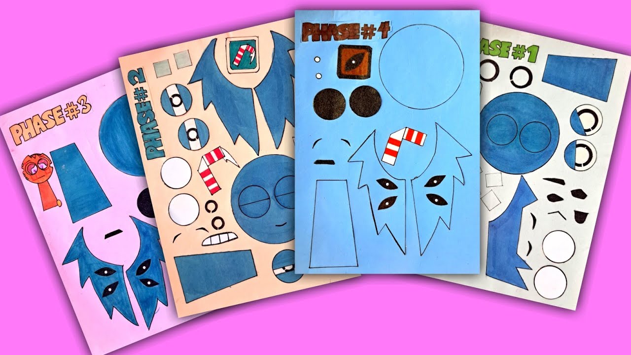 [PaperDiy] Phase 1 vs Phase 2 vs Phase 3 vs Phase 4 - SPRUNKI AQUA ...