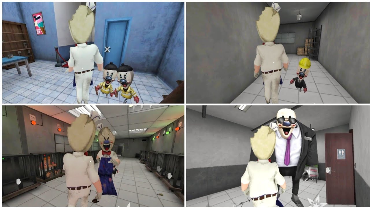 Playing As Rod Ice Scream 4 all Jumpscares - YouTube