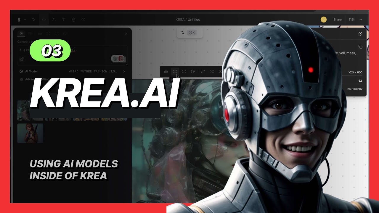 Krea AI教學 03 - 在Krea使用AI模型 - YouTube