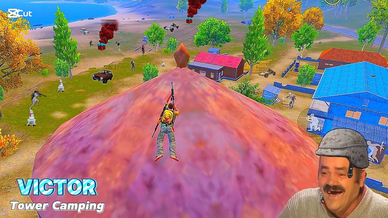 😂victor tower camping iq 1000 😱 pubg mobile funny moments 😂🤣 - YouTube