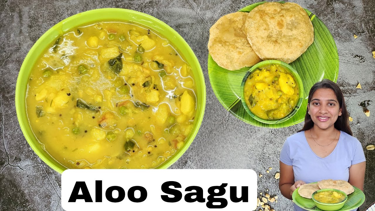 Aloo Sagu | Potato Sagu | ಆಲೂಗಡ್ಡೆ ಸಾಗು | How to make hotel style aloo ...