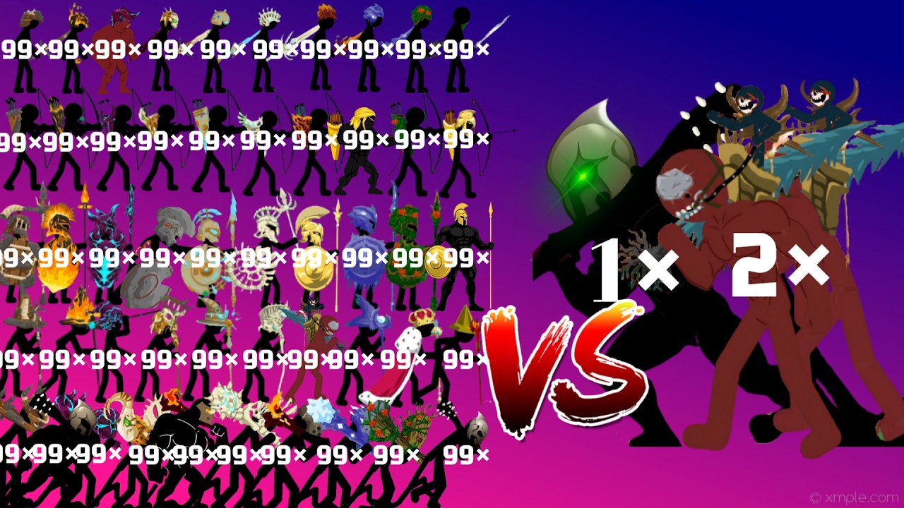 Giant Boss & 2× Zombie Kai Giant VS All Skins Stick Figures Stick war ...