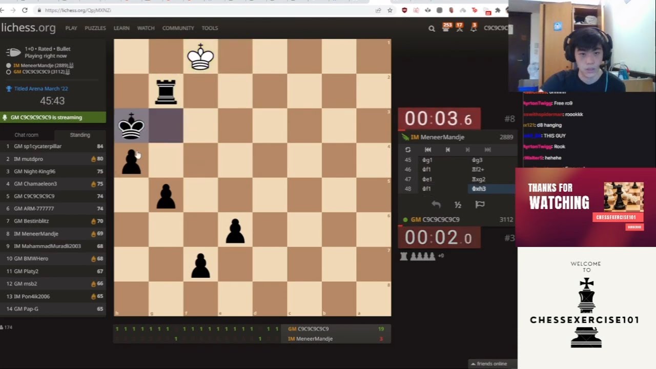 Andrew Tang Ultra fast chess skills - YouTube