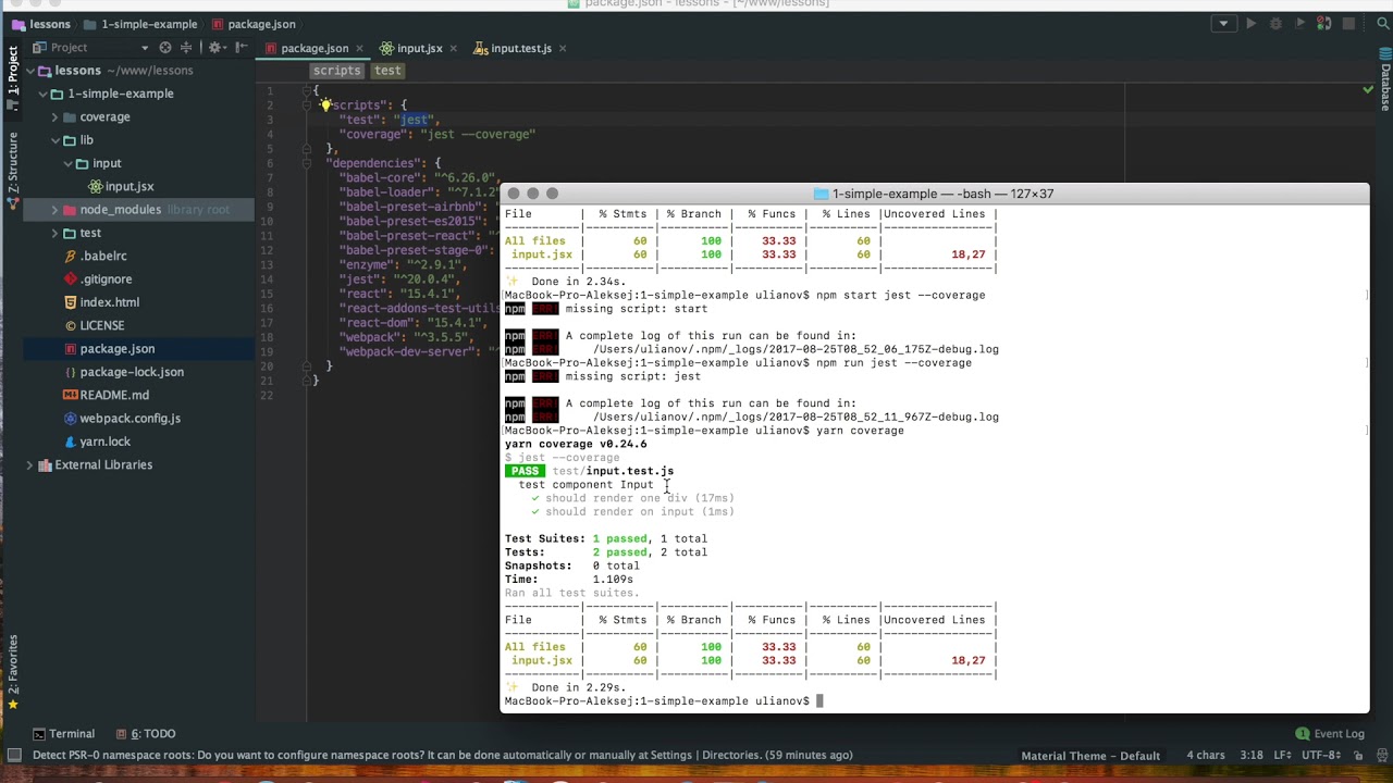 Writing Test For React Component Jest Enzyme With 100 Coverage