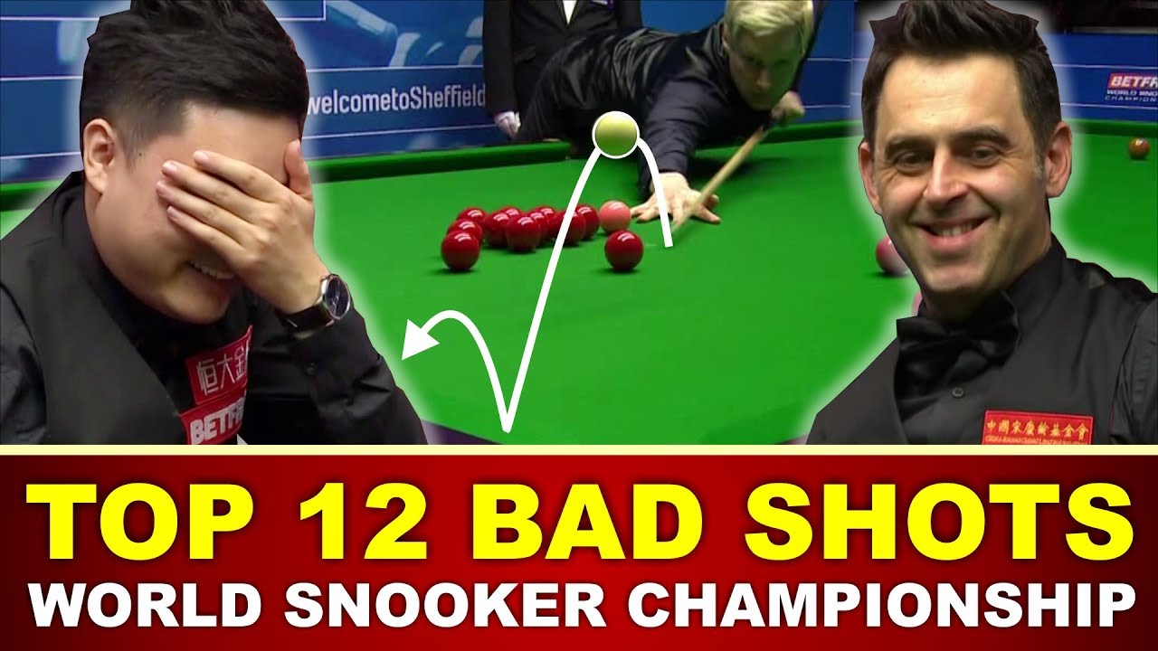 TOP 12 BAD SHOTS | World Snooker Championship 2017 - YouTube