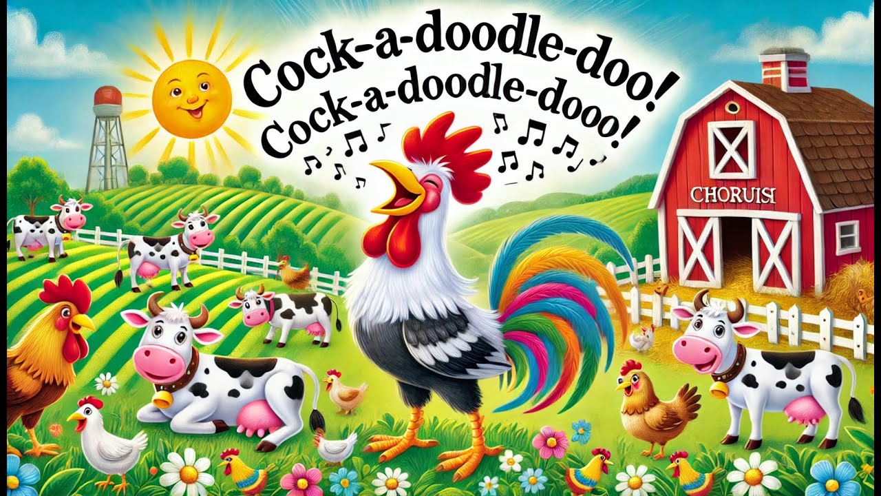 🐔 Cock-a-Doodle-Doo! | 🎶Sing Along to the Rooster’s Morning Call 🐓 ...
