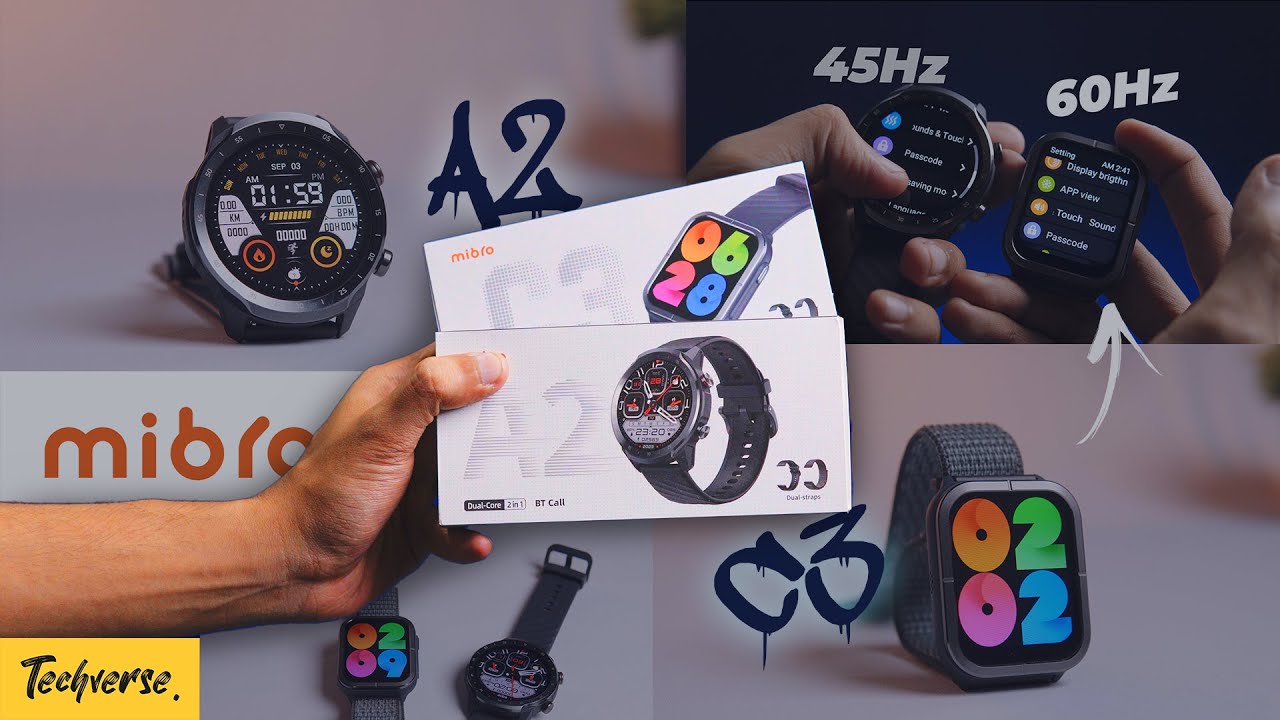 Mibro A2 & C3 Smartwatch Review: 60Hz Smoothness on Budget! - YouTube