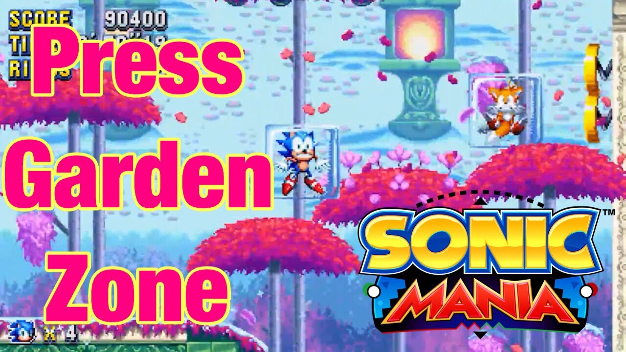 Sonic Mania Press Garden Zone Gameplay (No Commentary) - YouTube