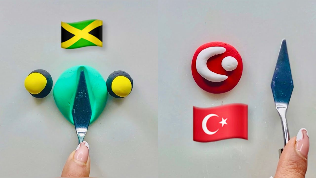 What colour do Mixed flags make? |Satisfying Colour mixing - YouTube