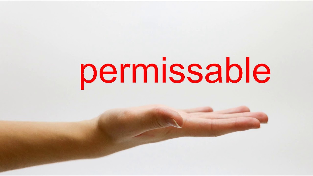 How to Pronounce permissable - American English - YouTube
