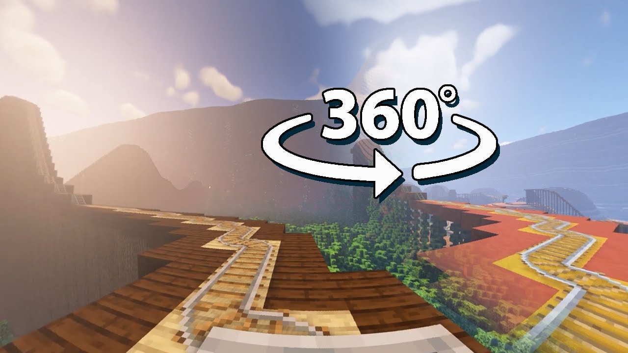 EPIC Roller Coaster 360° Video - Minecraft VR - YouTube