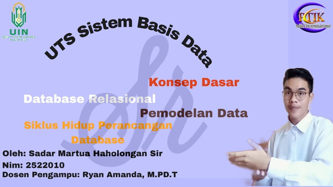 UTS_SBD_2A_Sadar Martua Haholongan Sir - YouTube
