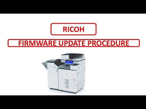 Ricoh firmware update tools - YouTube