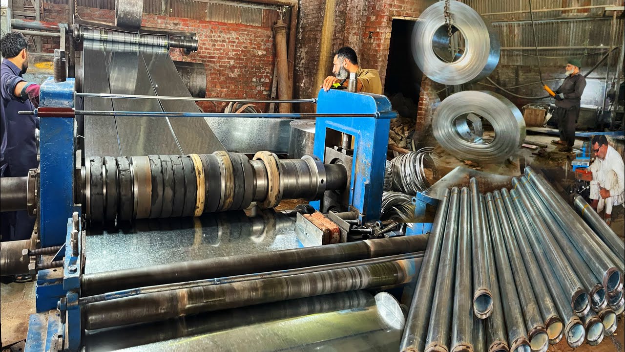 Amazing Manufacturing Process of Stainless Steel Pipe || How To Make ...