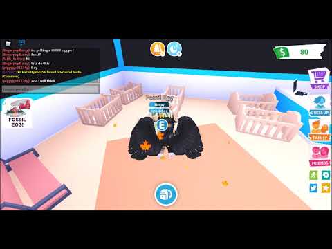 Getting A legendary fossil egg pet! Roblox adopt me - YouTube