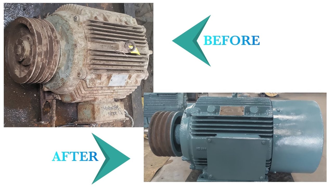 Restoration of Old Rusty Induction Motor | Restore Rusty Induction ...