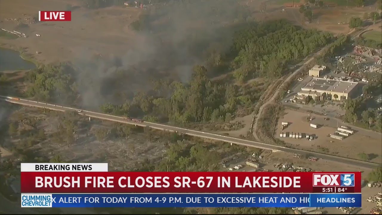 Evacuations Ordered For Lakeside Fire - YouTube