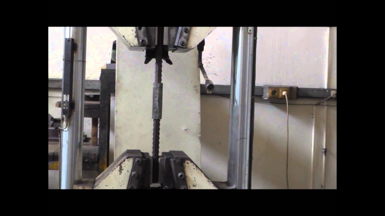 Tensile Test of Rebar connection system method for civil infrastructure ...