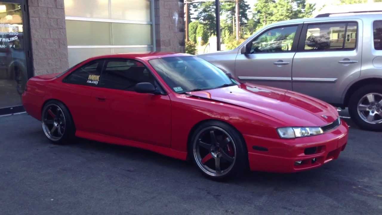 RB25 240sx S14 Walk Around video with TE37SL on it - YouTube