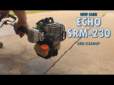 ECHO SRM-230 new carb and clean up