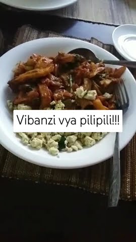 Vibanzi masala/chips masala mayai koroga na Maziwa .scrambled milk eggs ...